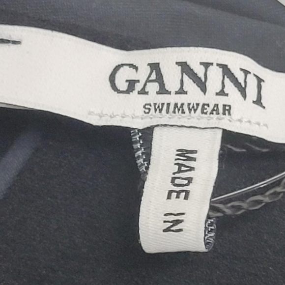 Ganni | Swim | Ganni Cherry Bomb Black Logo Swimsuit Onepiece Bathing ...